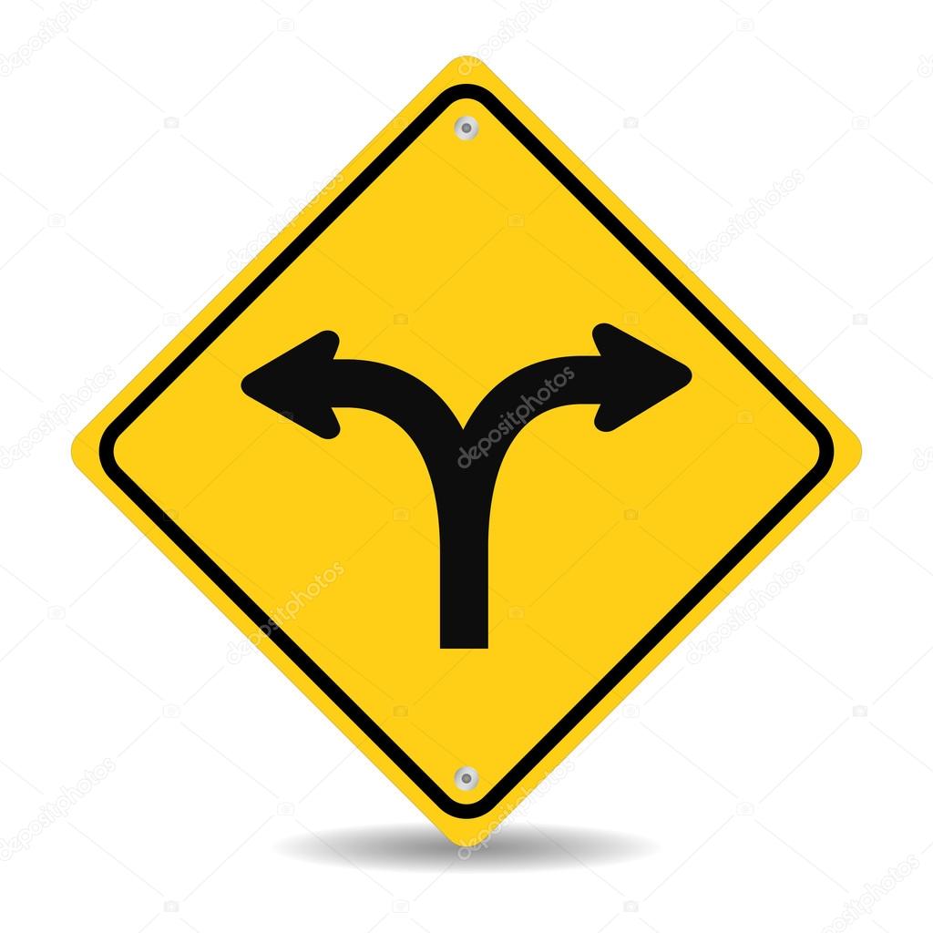 Fork In The Road Sign Png