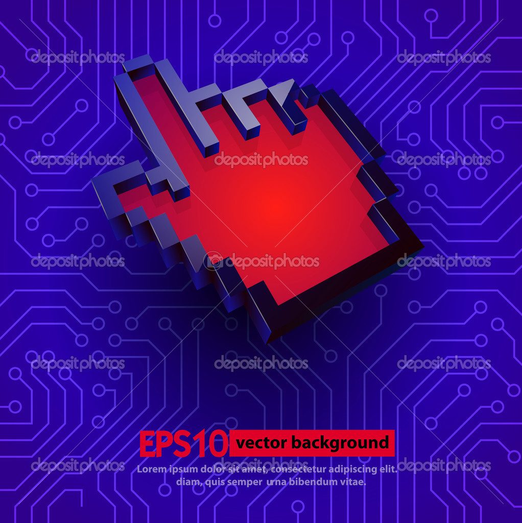 Vector hand arrow cursor background Stock Vector by ©hobbit_art 34607961