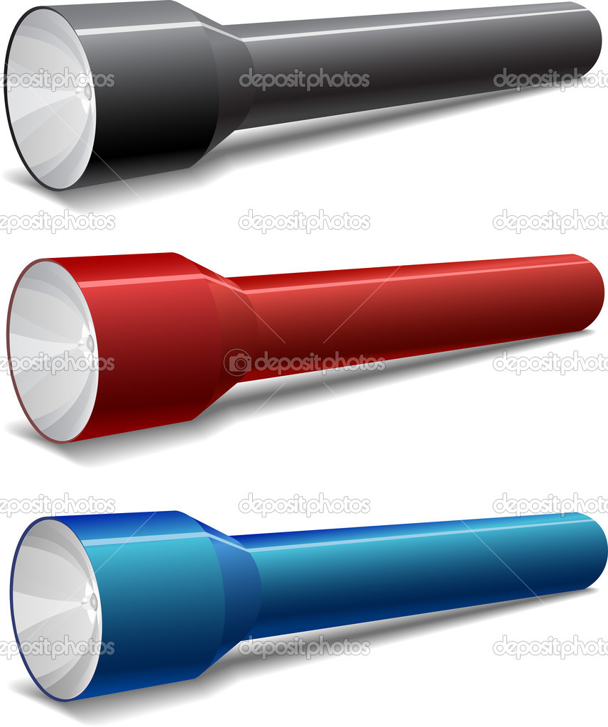 Flashlights Stock Vector by ©hobbit_art 34817917