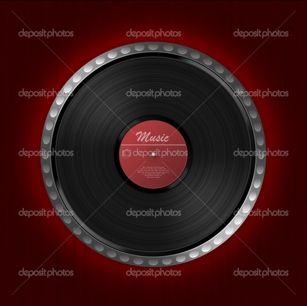 Abstract music background. Vinyl disk Stock Vector Image by ©hobbit_art ...