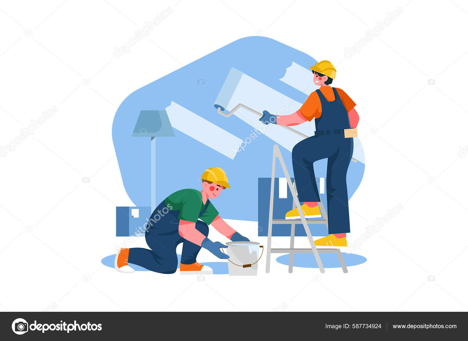 Worker Tools Equipment Vector Illustration Design Stock Vector by ...