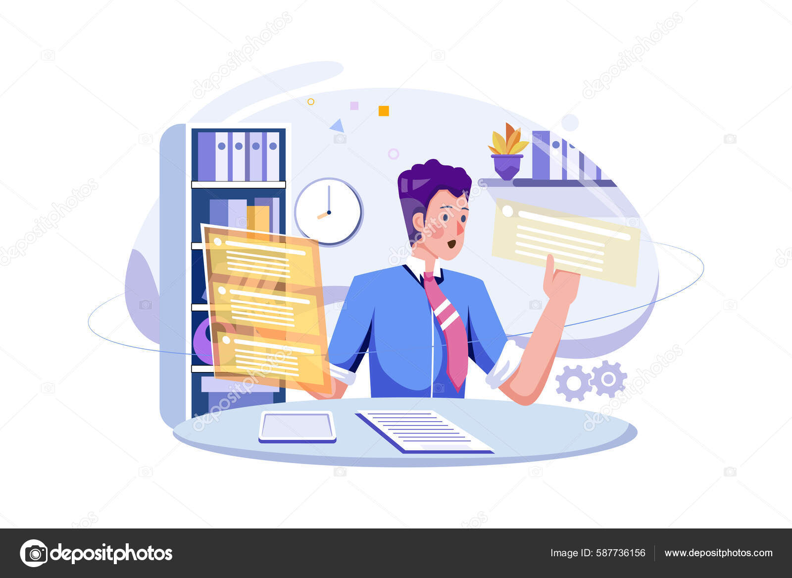 Business Activities Illustration Concept Flat Illustration Isolated ...