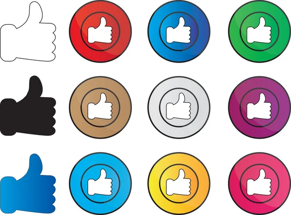 Thumbs up buttons Stock Vector Image by ©happyroman #11495981