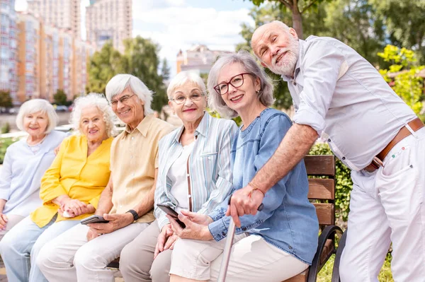 Group Of Elderly People