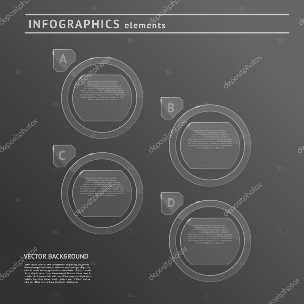 Glass infographics elements Stock Vector by ©motorama 36116143