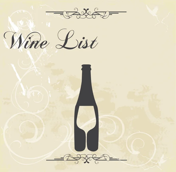 Wine list. Sample text. Pouring wine concept — Stock Vector © yana ...