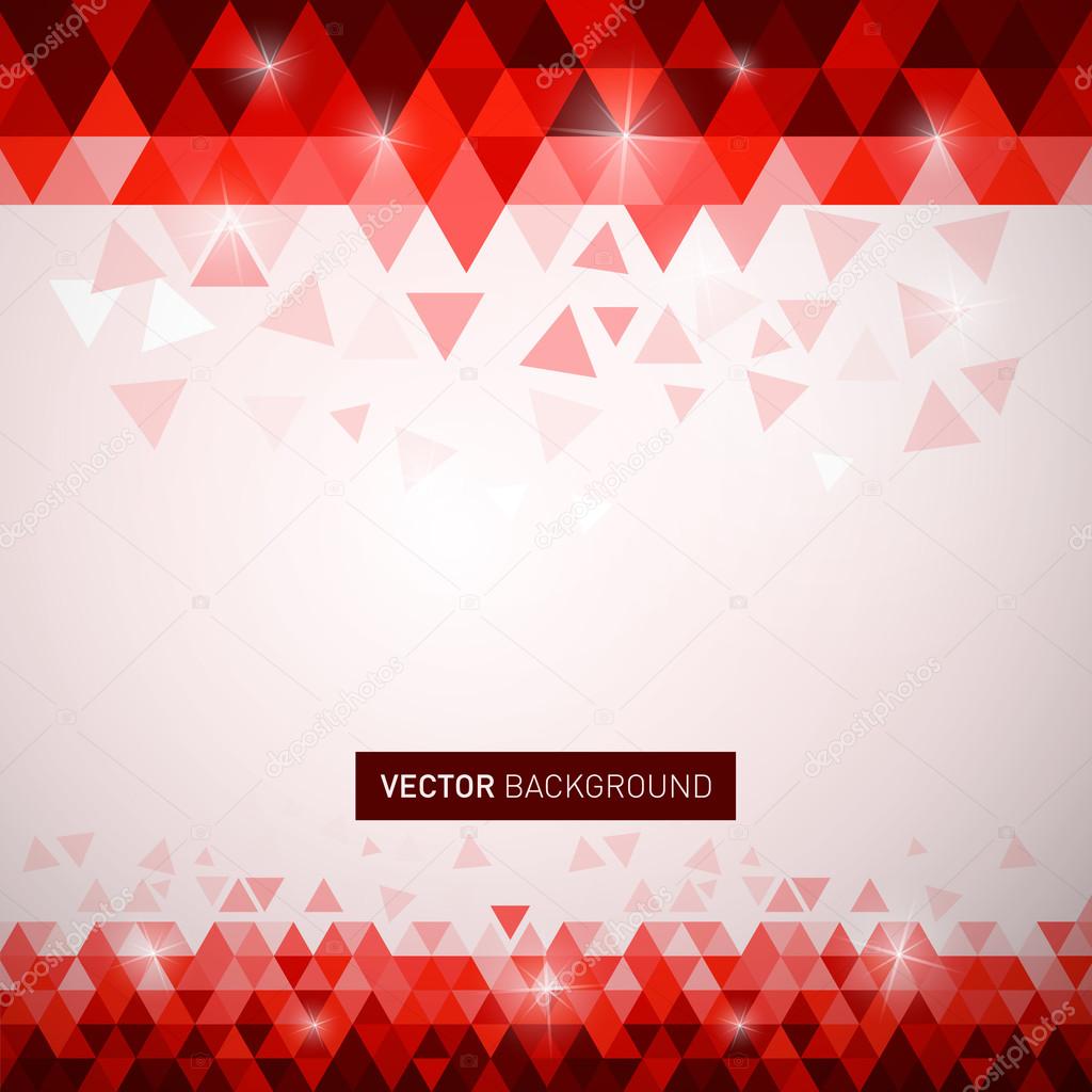 Vector red triangle background Stock Vector by ©mejn 34758227