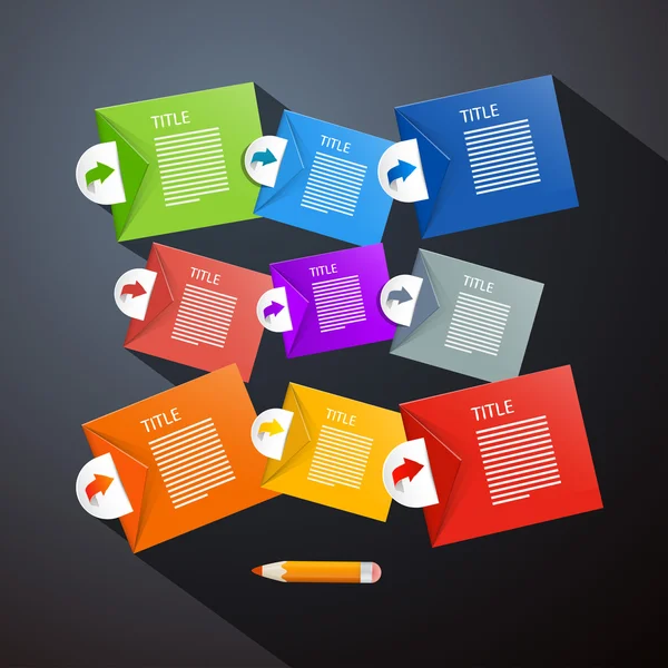 Paper progress steps for tutorial Stock Vector by ©mejn 35880043