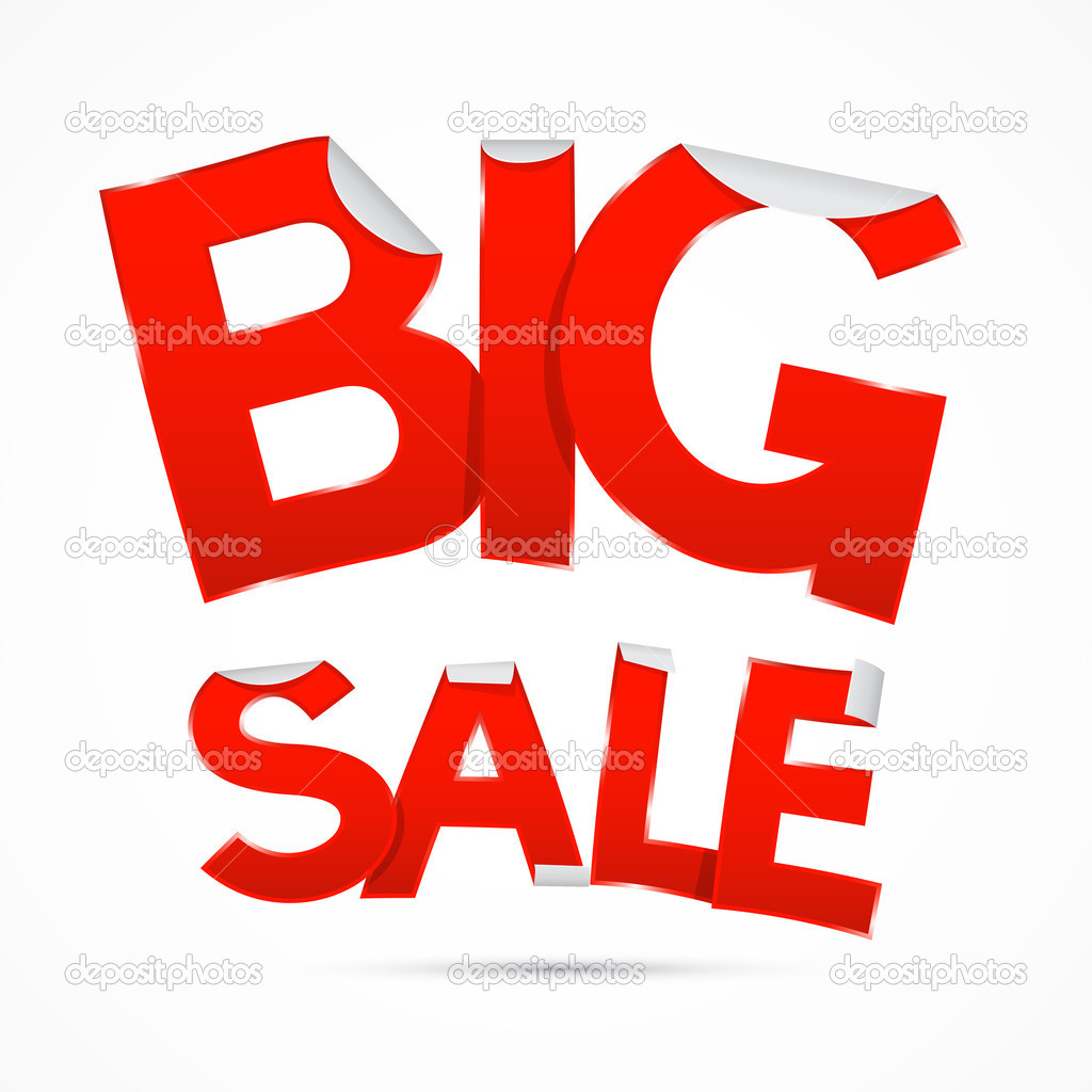 Red Big Sale Sticker Stock Vector Image by ©mejn #35876295