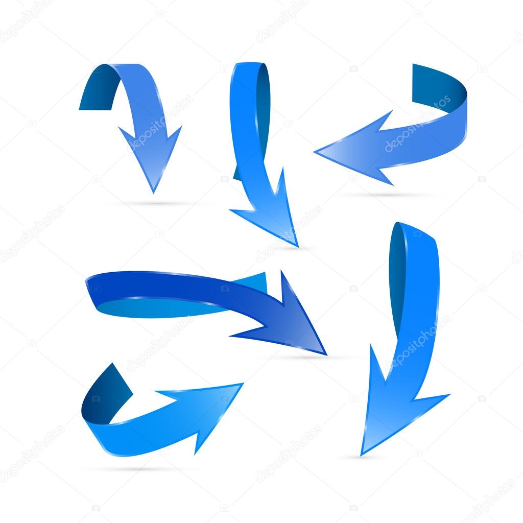 Blue arrows Stock Vector Image by ©mejn #35877033