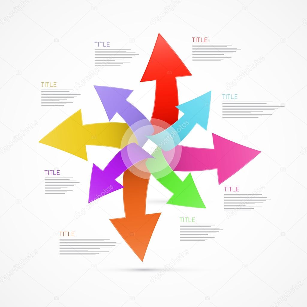 Vector Infographics With Colorful Arrows Stock Vector Image by ©mejn ...