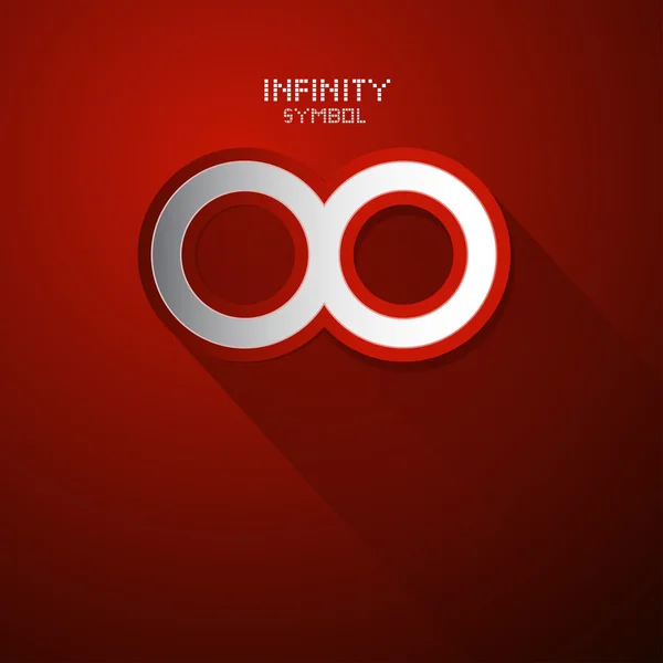 Red Paper Vector Infinity Symbol on Transparent Background — Stock ...