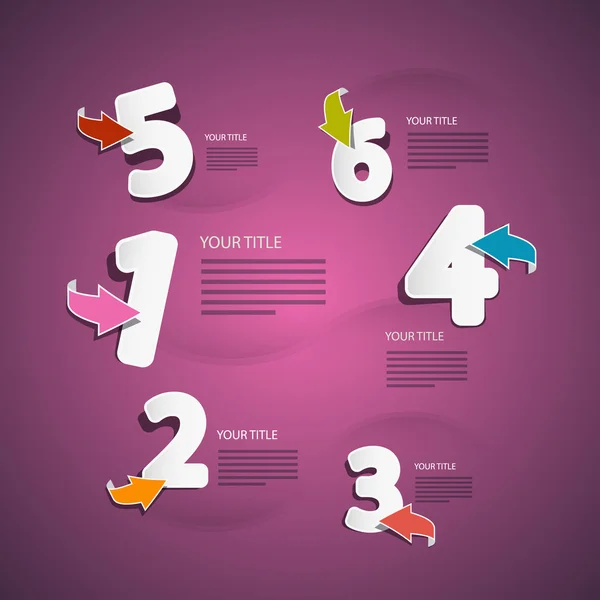 Paper Progress Steps for Tutorial — Stock Vector © mejn #35877535