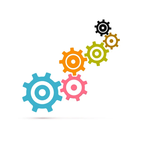 Abstract vector cogs - gears on white background Stock Vector Image by ©mejn #45286419