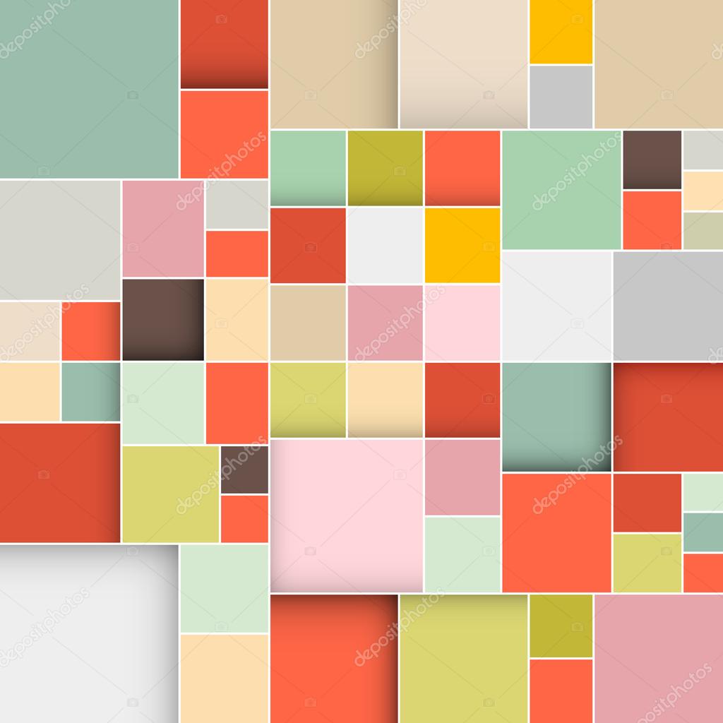 Retro Colorful Squares