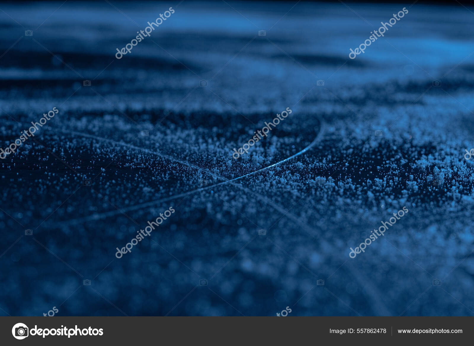 Ice background and texture with scratches from skating and hockey. Ice ...