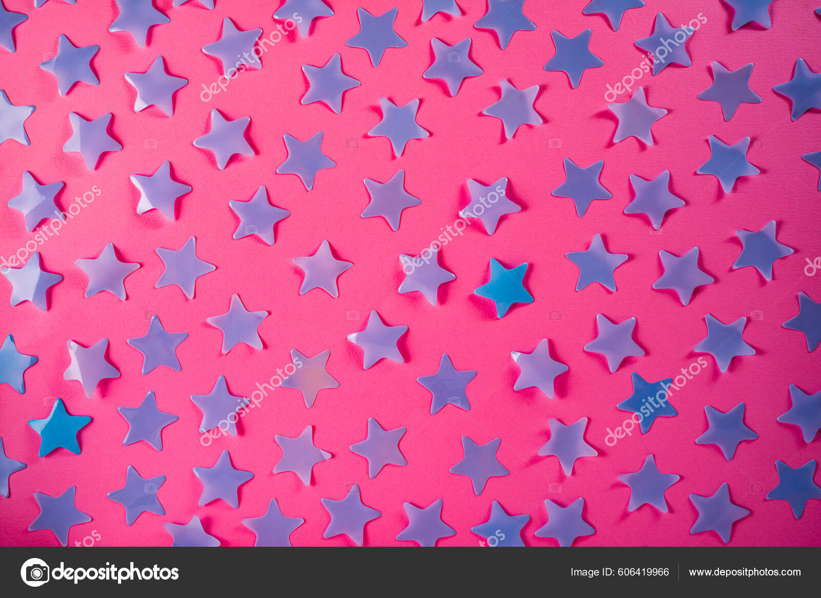 Pink And Blue Stars Background