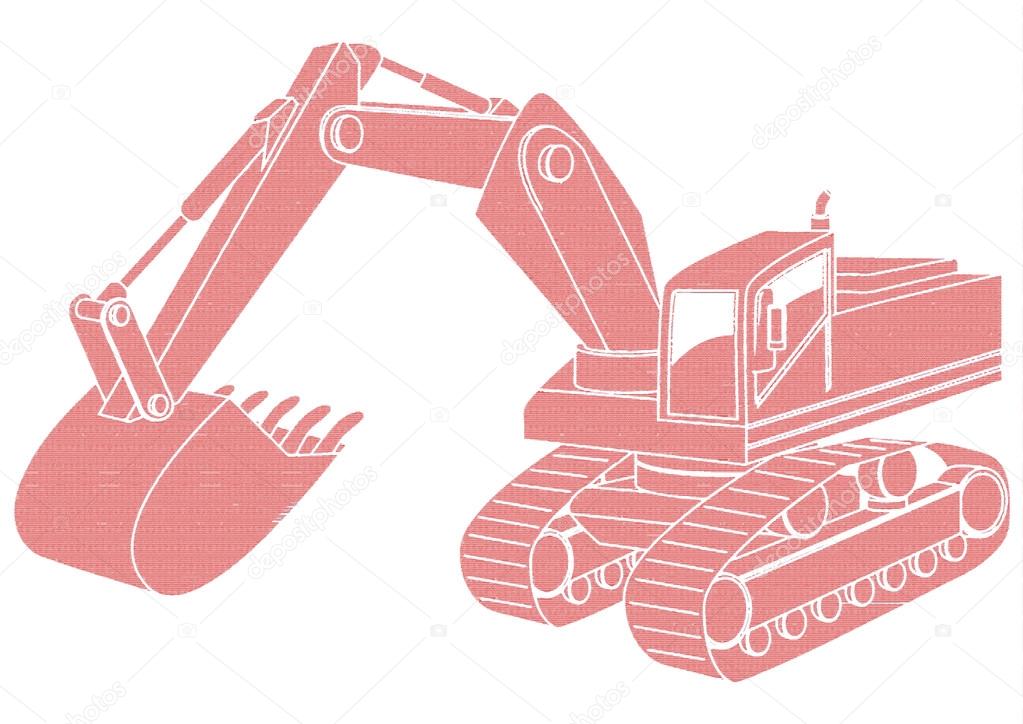 Pop art. Backhoe Stock Vector Image by ©Argentique #36149391