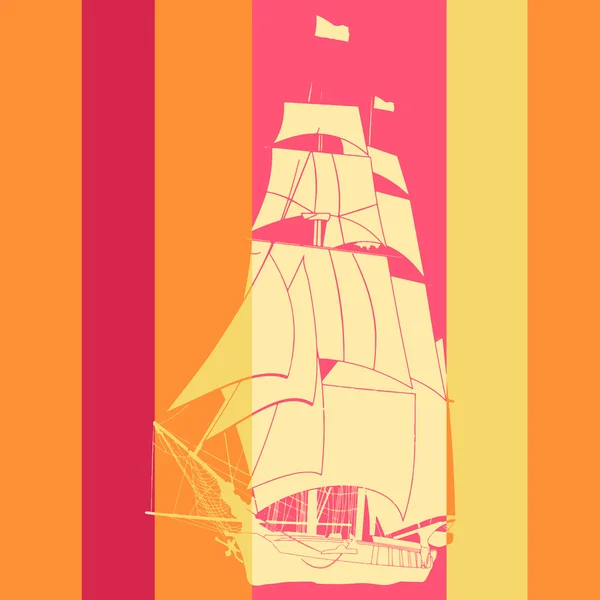 Three-master Stock Vector Image by ©Argentique #36281723