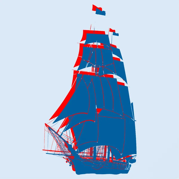 Three-master Stock Vector Image by ©Argentique #36281723