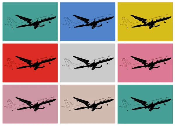 Pop art. Plane Stock Vector by ©Argentique 37593515