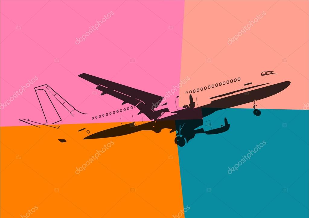 Pop art. Plane Stock Vector Image by ©Argentique #37593371