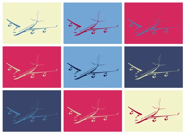Pop art. Plane Stock Vector by ©Argentique 37593515