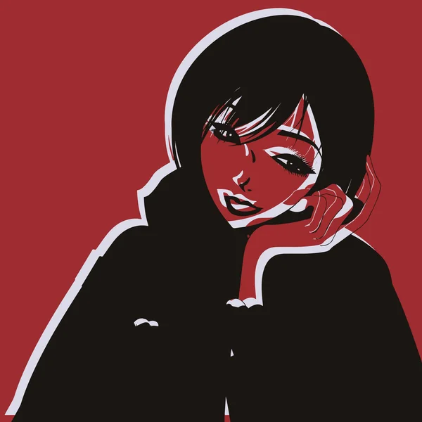 Pop art. Portrait of woman Stock Vector Image by ©Argentique #35900137