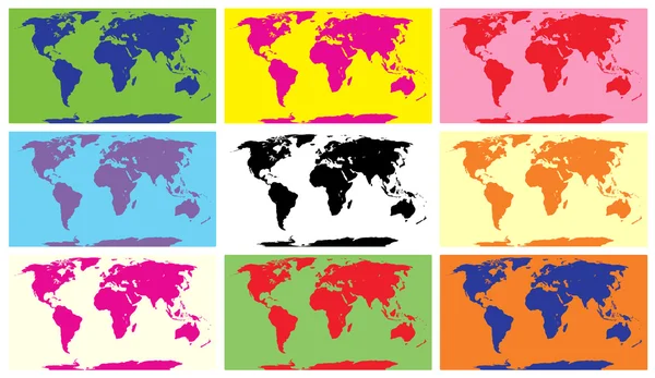 World history map Vector Art Stock Images | Depositphotos
