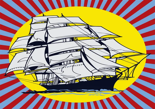 Three-master Stock Vector Image by ©Argentique #36281723