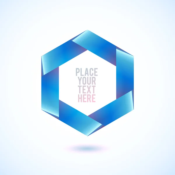 Yellow nonagon shape on dark background Stock Vector Image by ©painterr ...