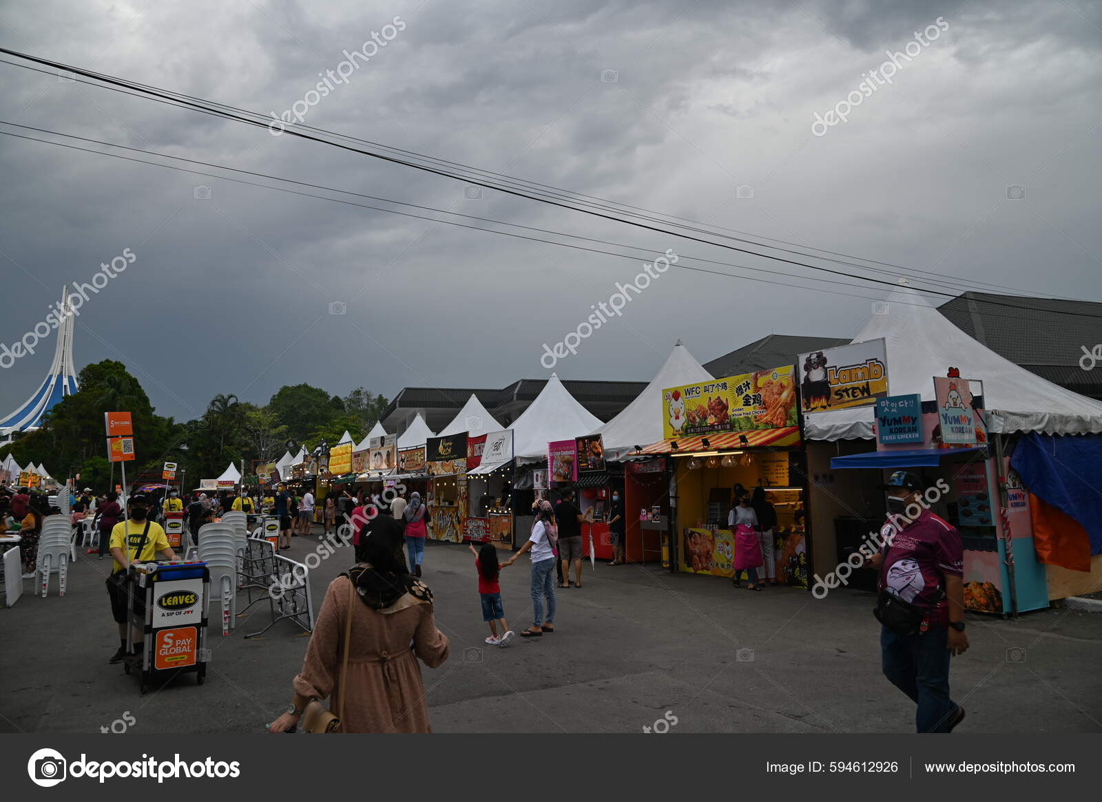 Kuching Malaysia August 2022 Annual Kuching Festival Street Fair ...
