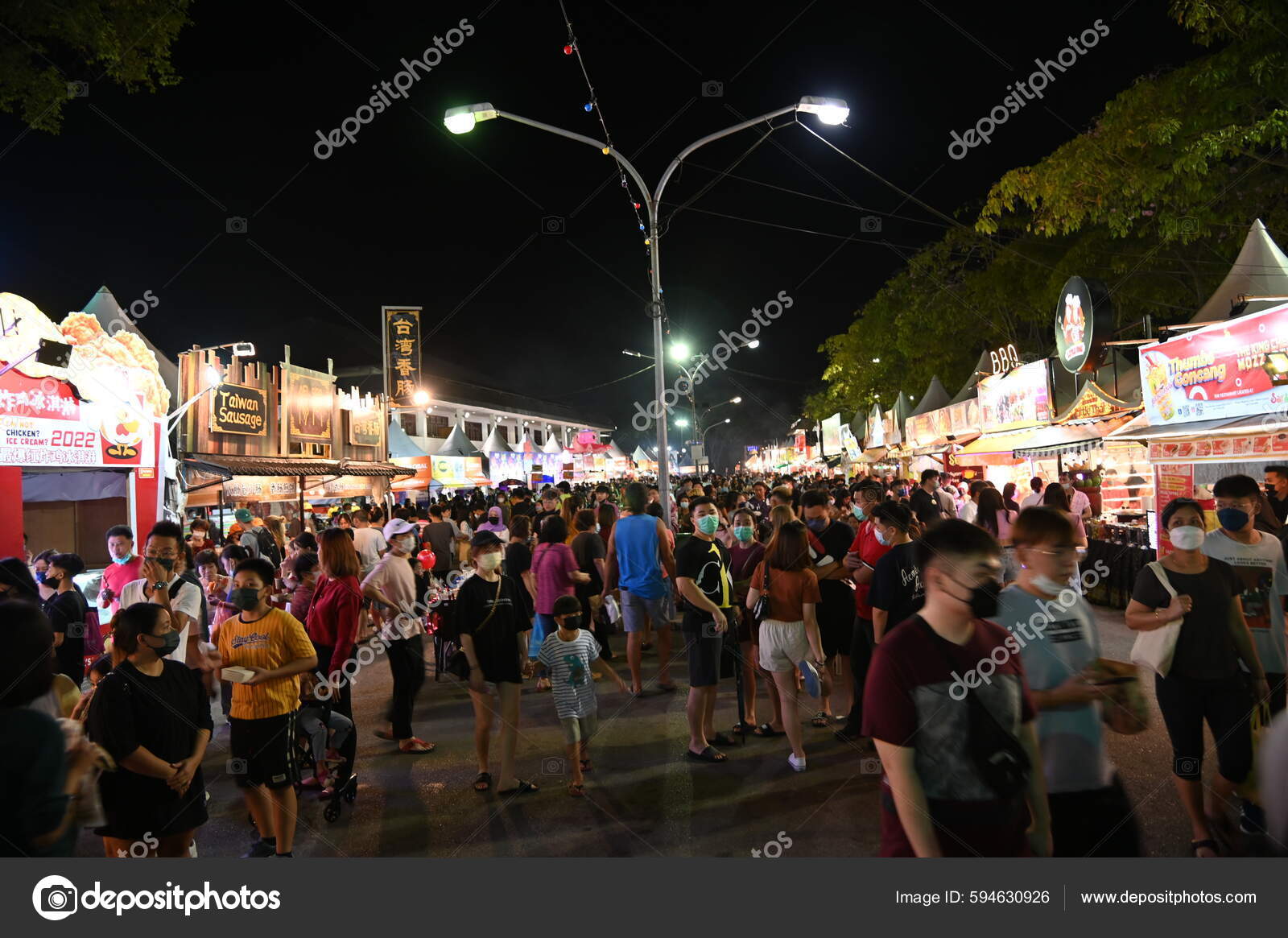Kuching Malaysia August 2022 Annual Kuching Festival Street Fair ...