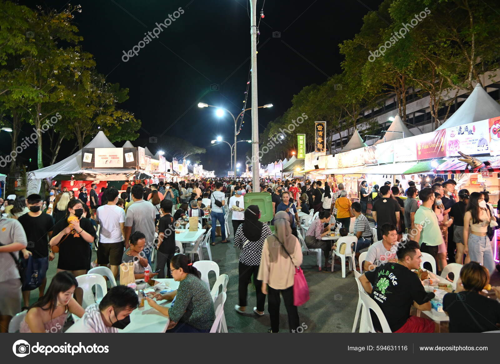 Kuching Malaysia August 2022 Annual Kuching Festival Street Fair ...
