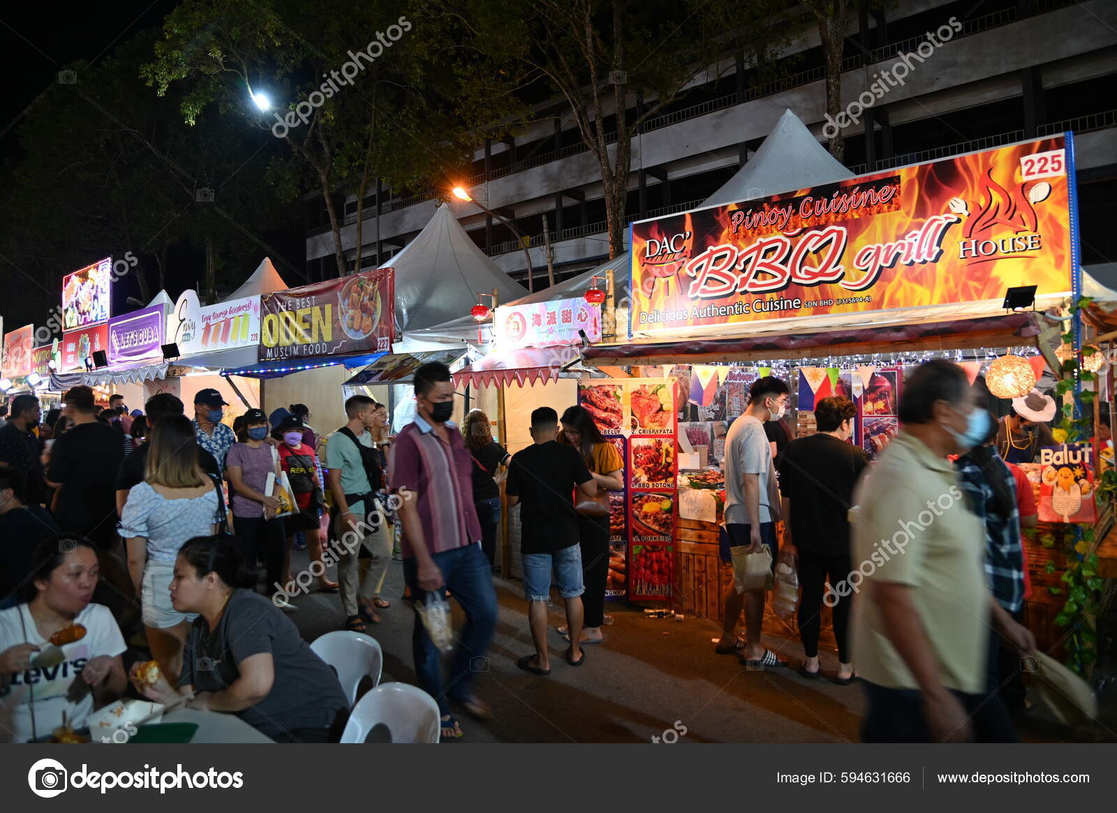 Kuching Malaysia August 2022 Annual Kuching Festival Street Fair ...