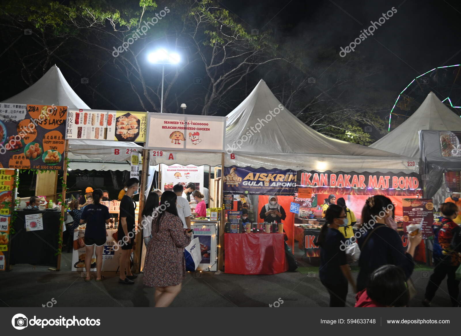 Kuching Malaysia August 2022 Annual Kuching Festival Street Fair ...