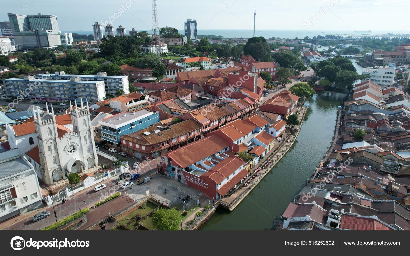 Malacca Malaysia October 2022 Historical Landmark Buildings Tourist ...