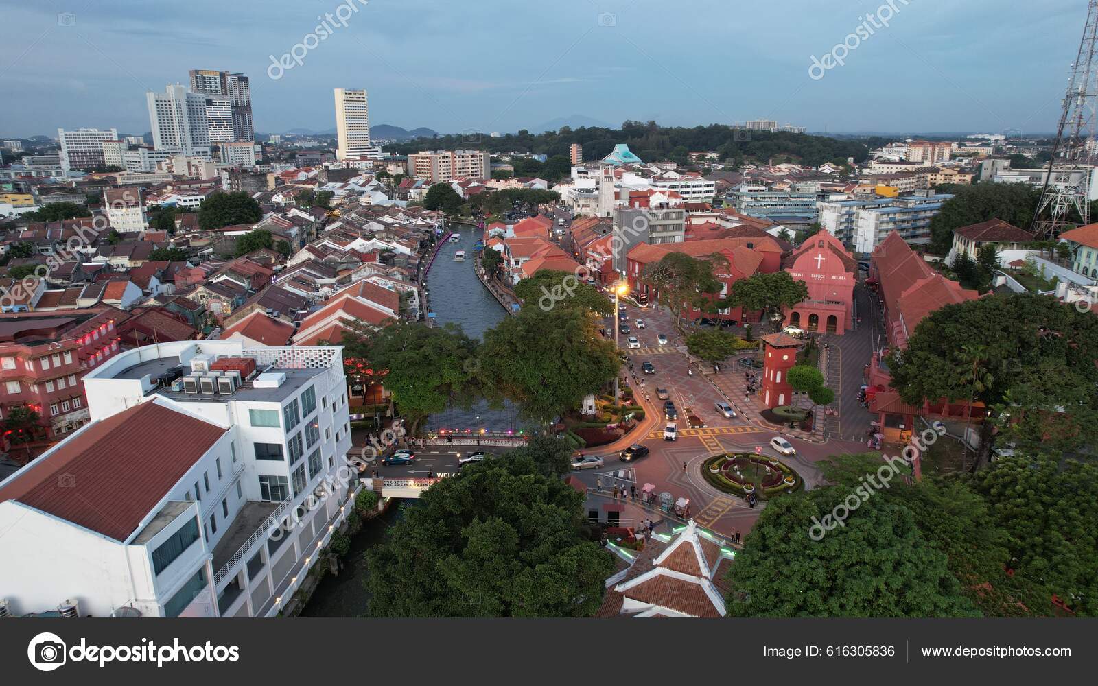 Malacca Malaysia October 2022 Historical Landmark Buildings Tourist ...