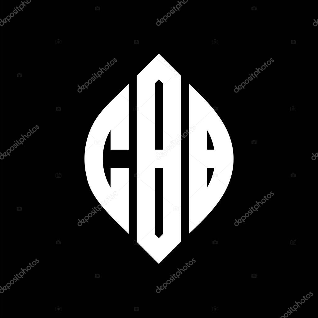 Diseño del logotipo de la letra del círculo CBB con forma de círculo y ...