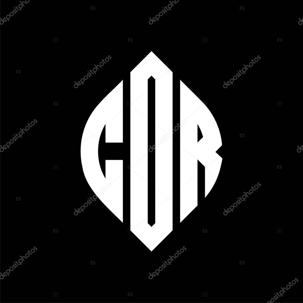 Diseño del logotipo de la letra del círculo CDR con forma de círculo y ...