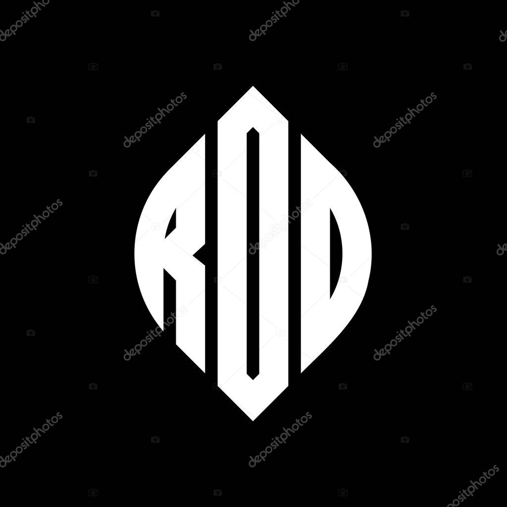 Diseño del logotipo de la letra ROO círculo con forma de círculo y ...