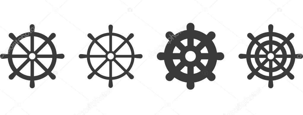 Sailboat Wheel Vector
