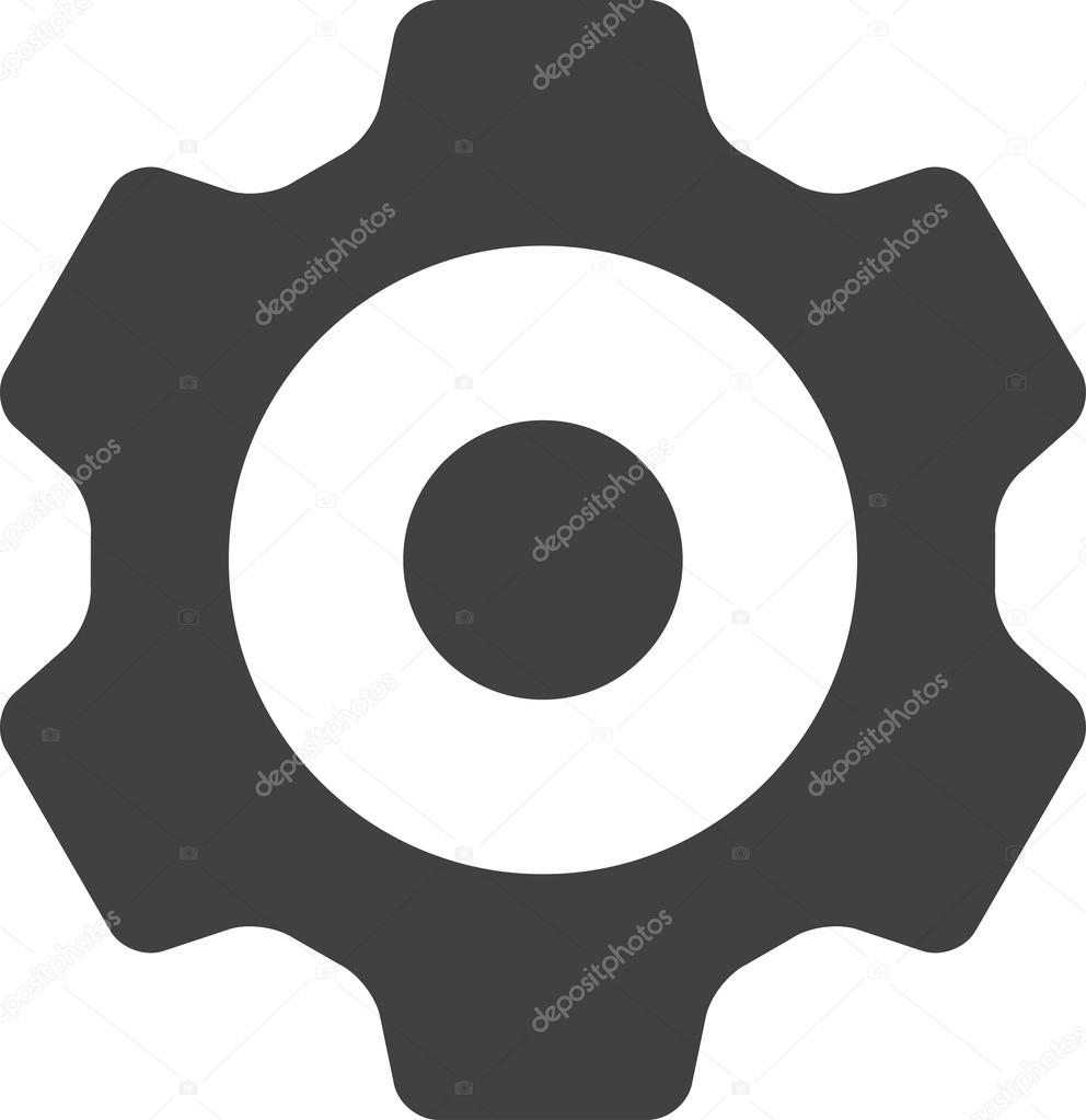 Vector Cog Settings Icon Symbol Stock Vector by ©mikefirsov 35236849