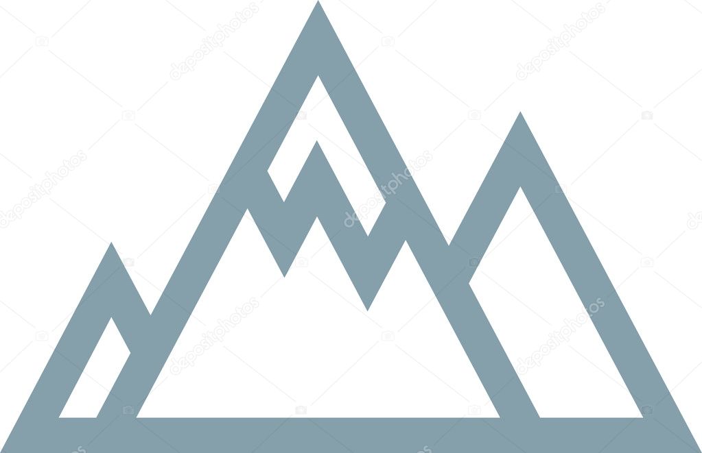 Vector Mountains Icon Symbol Stock Vector Image by ©mikefirsov #35237493