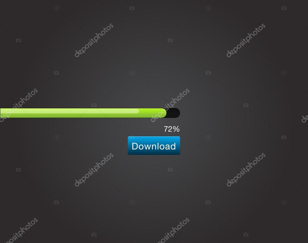 Vector Download Slider Progress Bar Stock Vector by ©mikefirsov 35237841