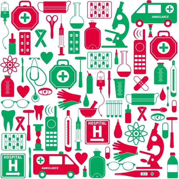 Medical seamless pattern background Stock Vector Image by ©macrovector ...