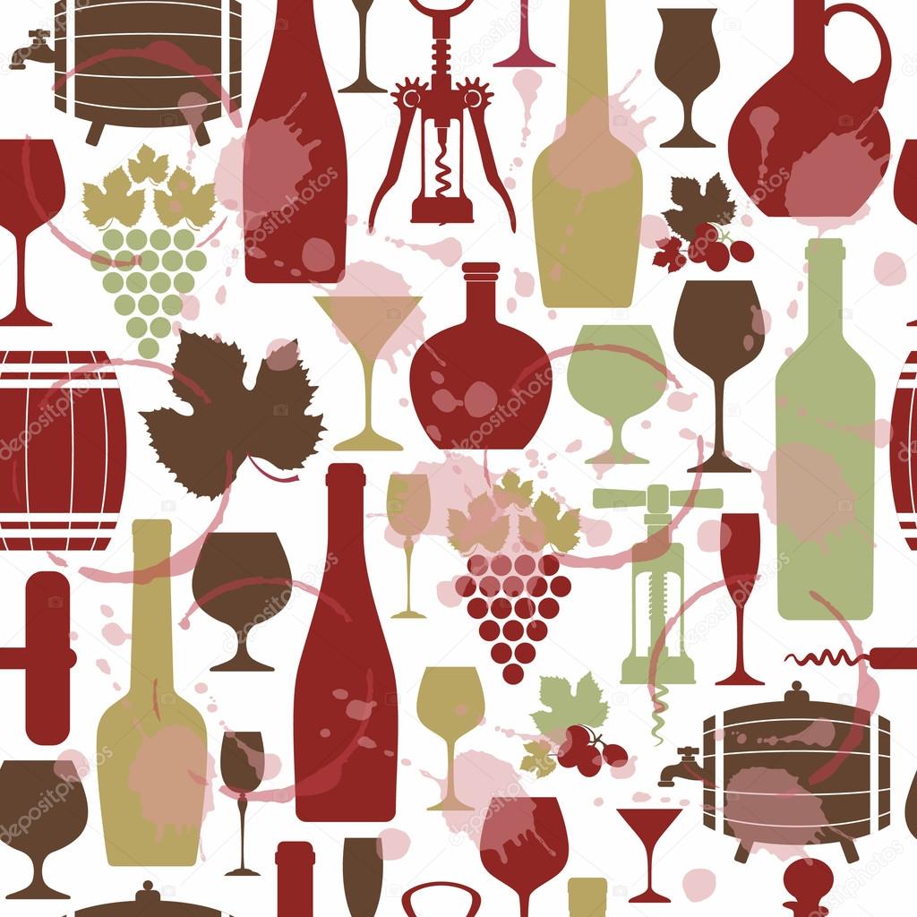 Wine seamless background. Stock Vector Image by ©olgamilagros #37785241