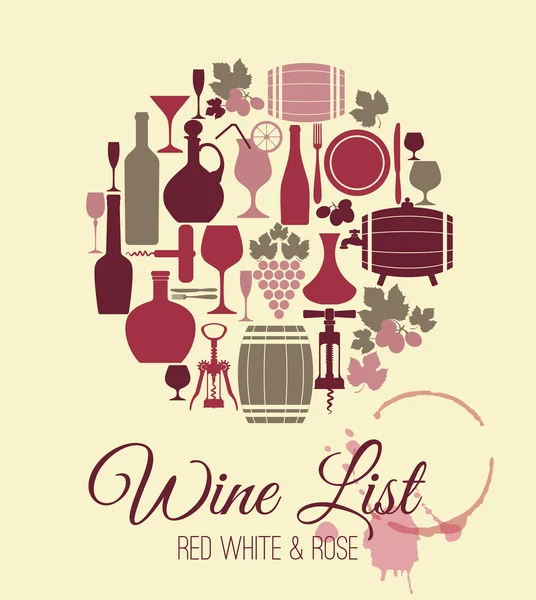Wine menu Stock Vector Image by ©olgamilagros #44129757