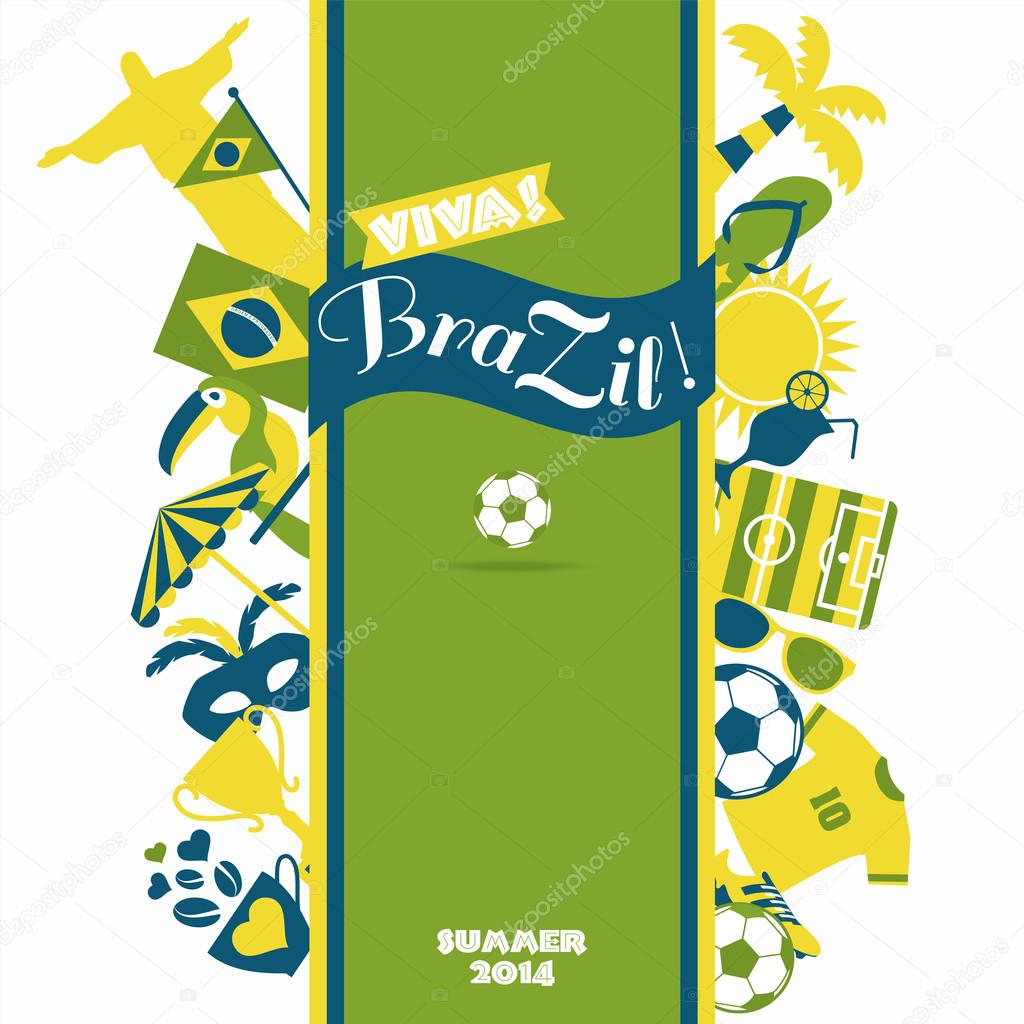 Brazil background Stock Vector Image by ©olgamilagros #46313893