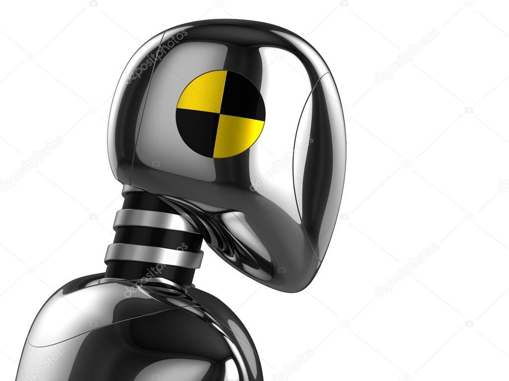 Cyborg crash test dummy robot — Stock Photo © snake3d #34587759